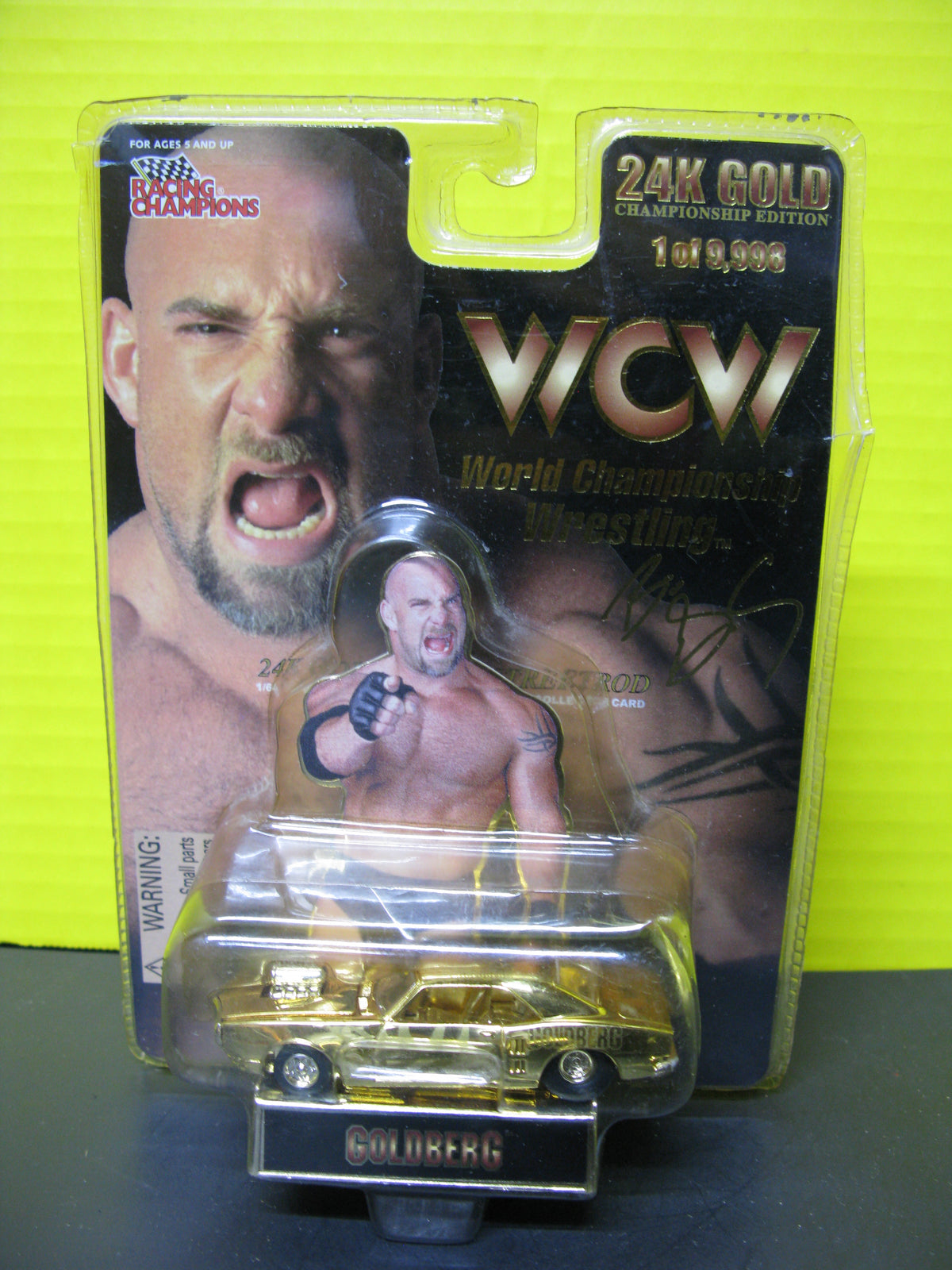 Racing Champions 24k Gold WCW Championship Wrestling Goldberg Car — The ...