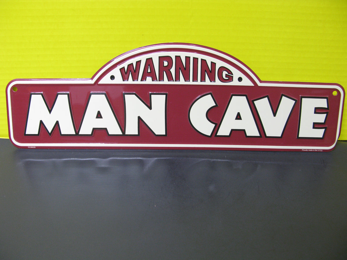 "Warning Man Cave" Sign — The Pop Culture Antique Museum