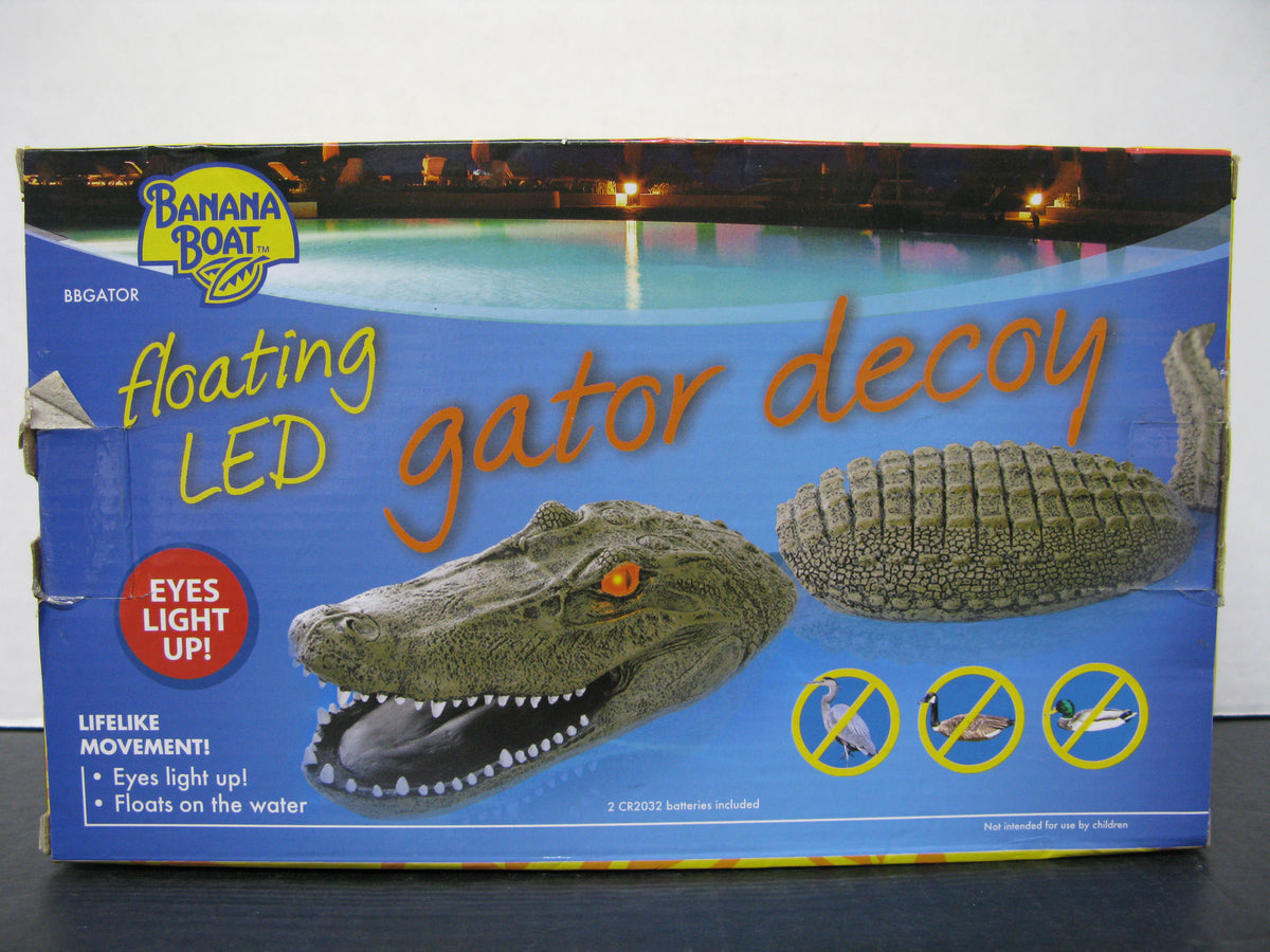 Banana Boat Floating LED Gator Decoy — The Pop Culture Antique Museum