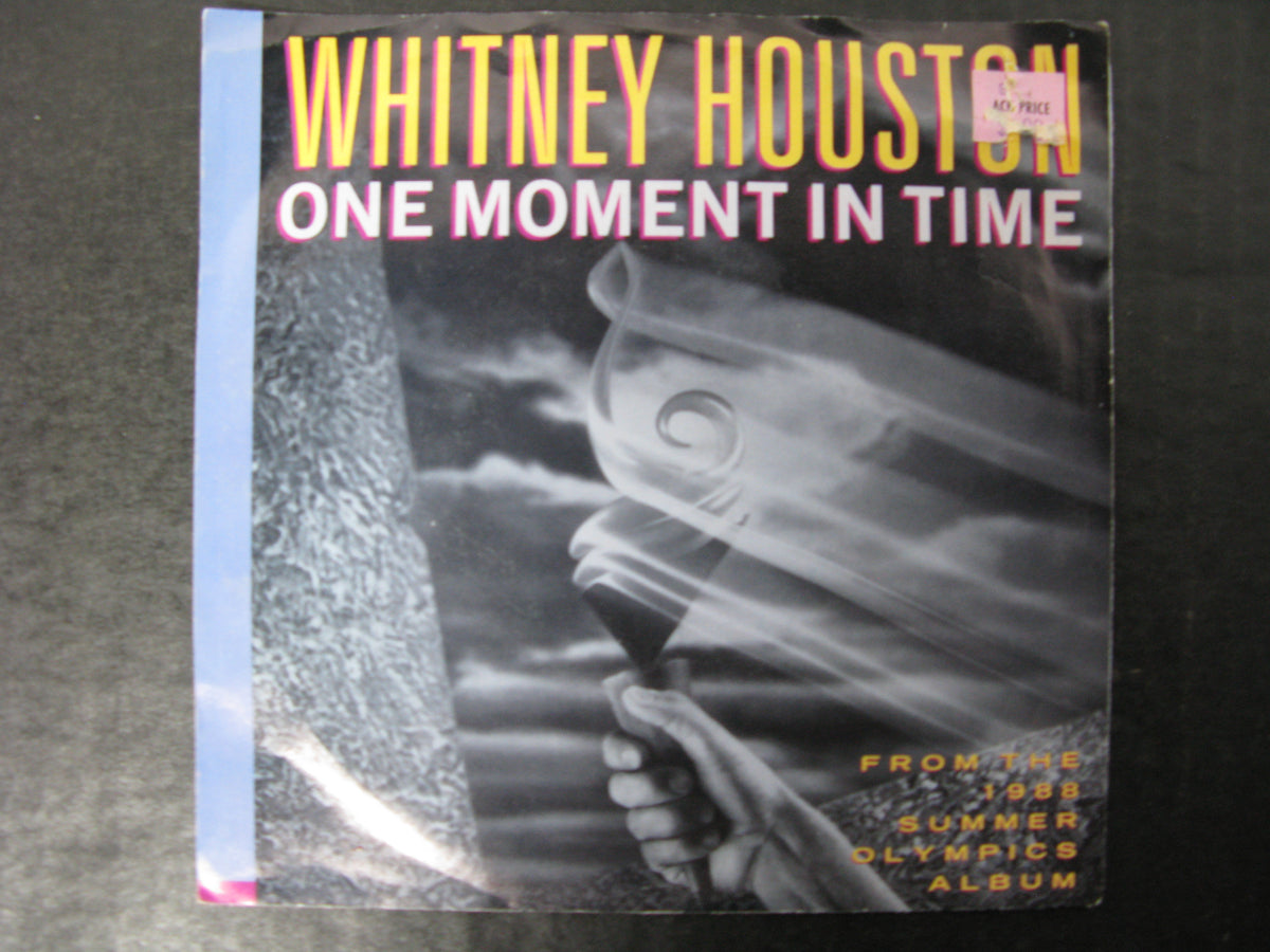 Whitney Houston - One Moment In Time Vinyl Record — The Pop Culture ...