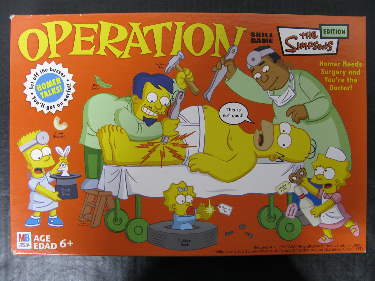 Operation Skill Game The Simpsons Edition , Milton Bradley (all parts ...