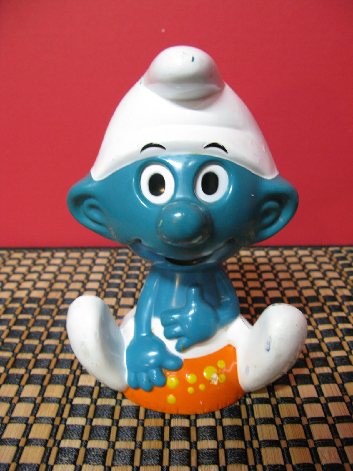 Vintage Smurf Pull String — The Pop Culture Antique Museum